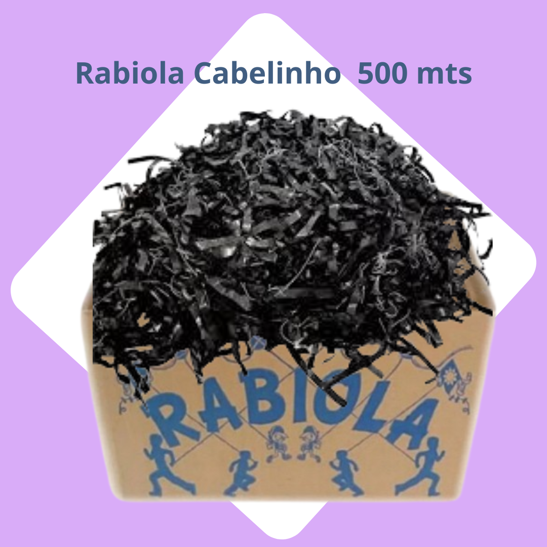Rabiola Cabelinho Preta 500 METROS – Mano Pipas